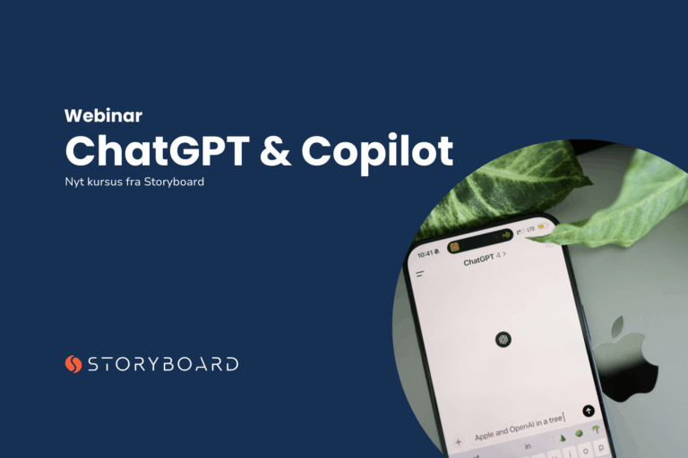 Nyt kursus i ChatGPT og Copilot | Storyboard AS